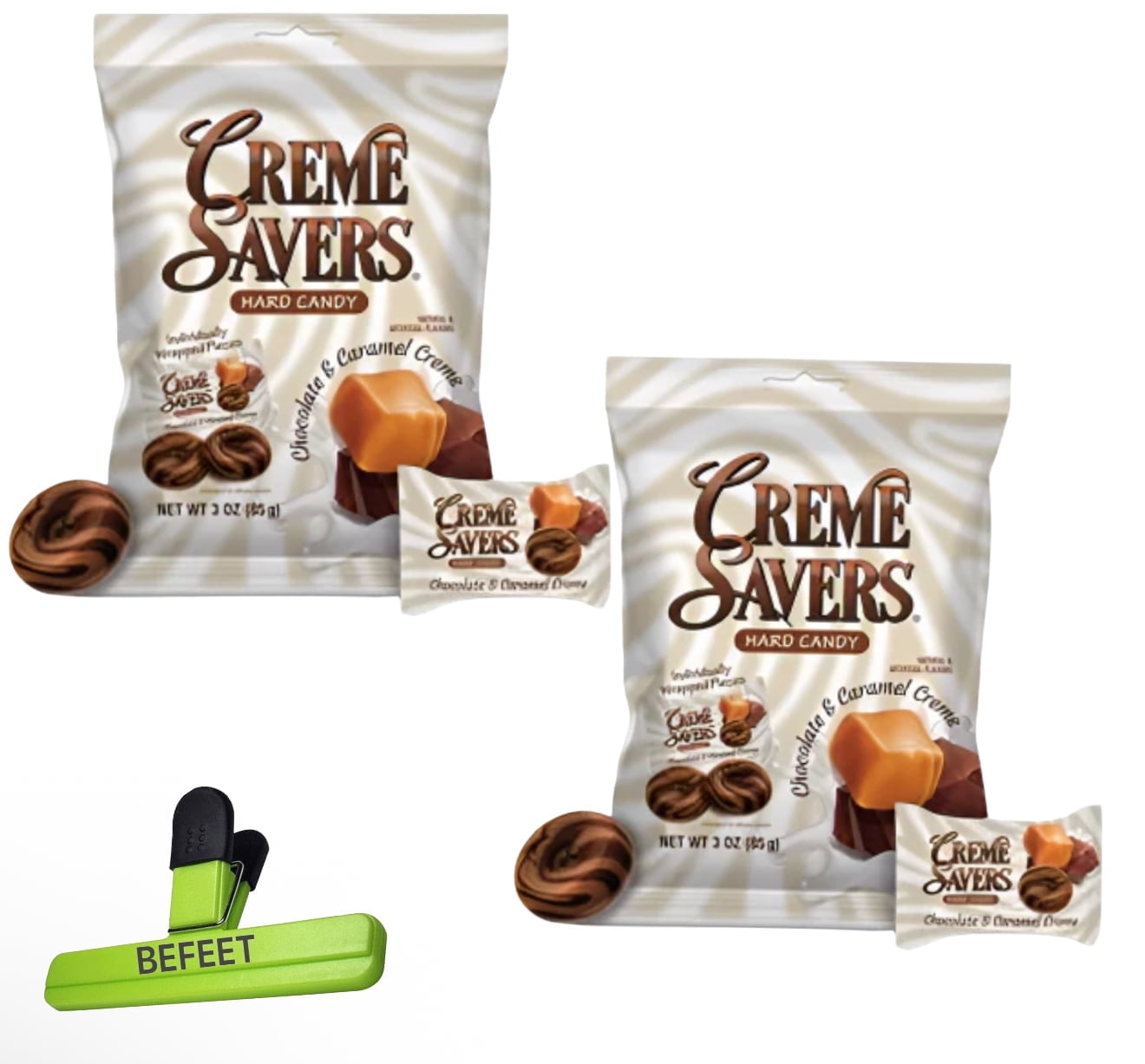 Creme Savers Chocolate and Caramel Hard Candy, Classic Creamy Delight ...