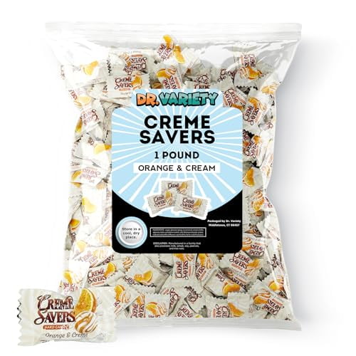 Creme Savers Orange Bulk (1 Pound) - Orange and Creme Hard Candy - Pink ...