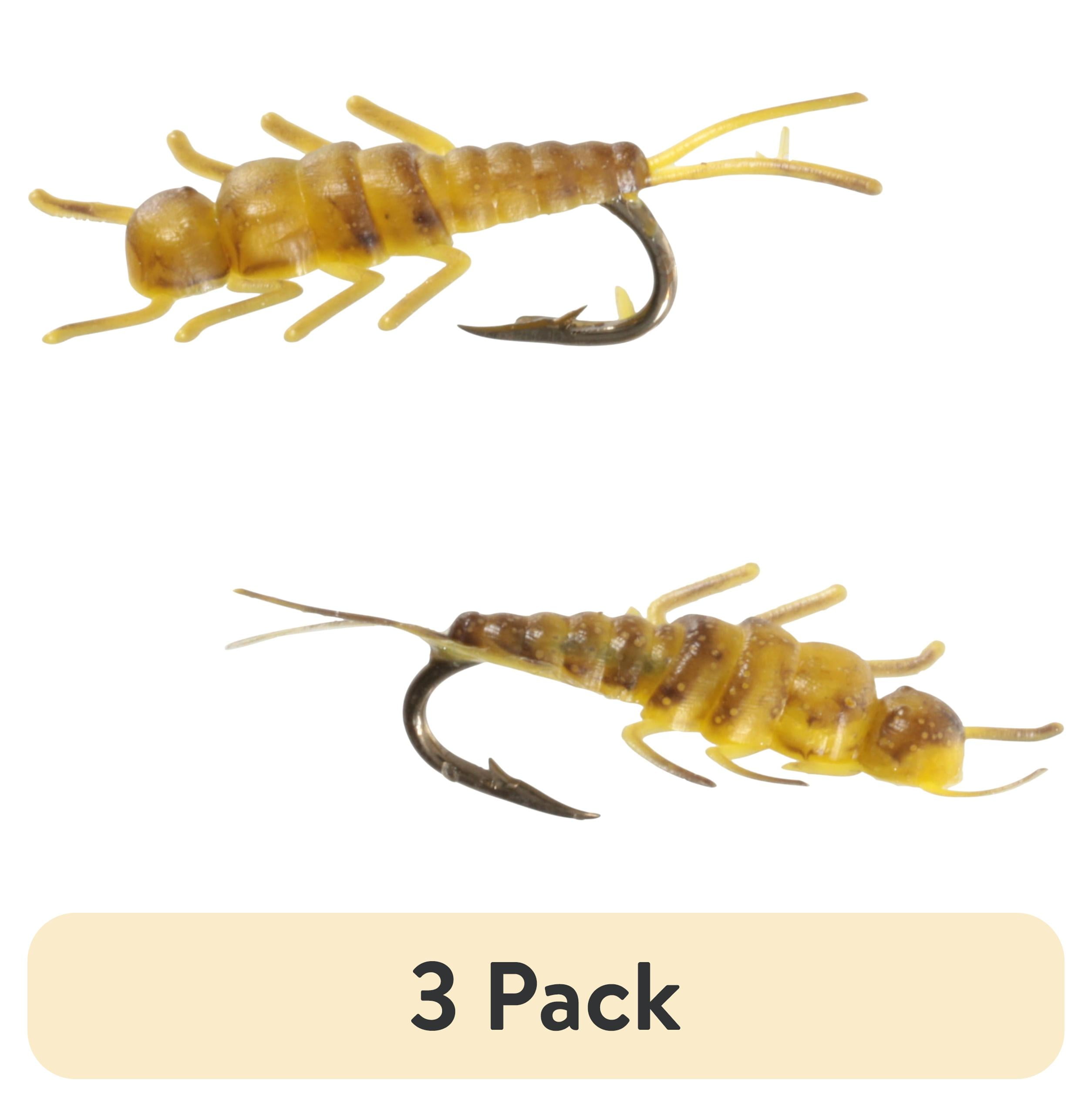 (3 pack) Creme Trout Bugs Stone Fly Nymph Lure 2 Pack, Brown - Walmart.com