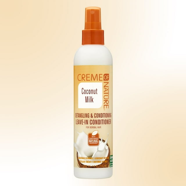 Creme of Nature Detangler Leave In Conditioner with Coconut Milk, 8.45 ...