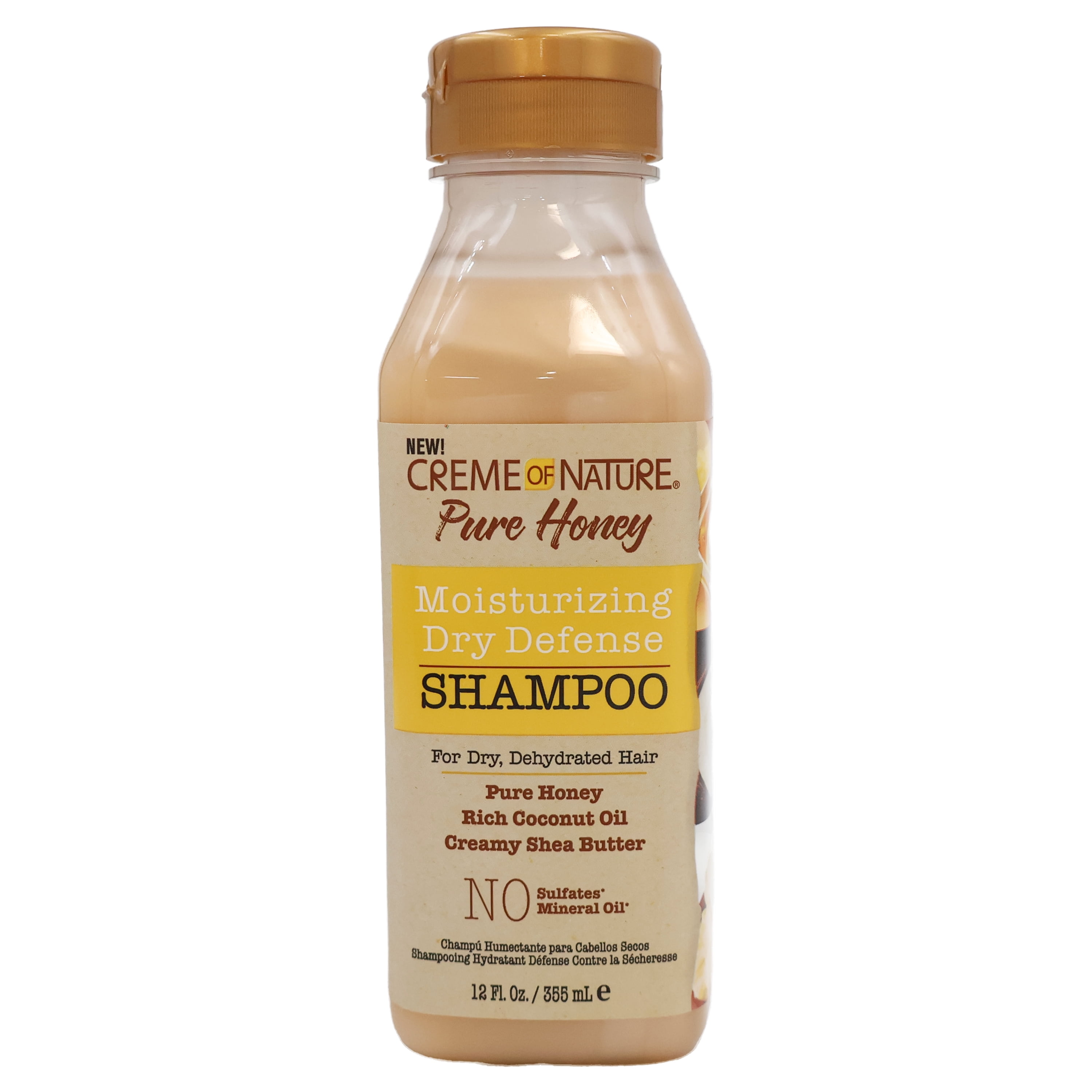 Creme of Nature Moisturizing Dry Defense Shampoo, Honey, 12 Fl Oz ...
