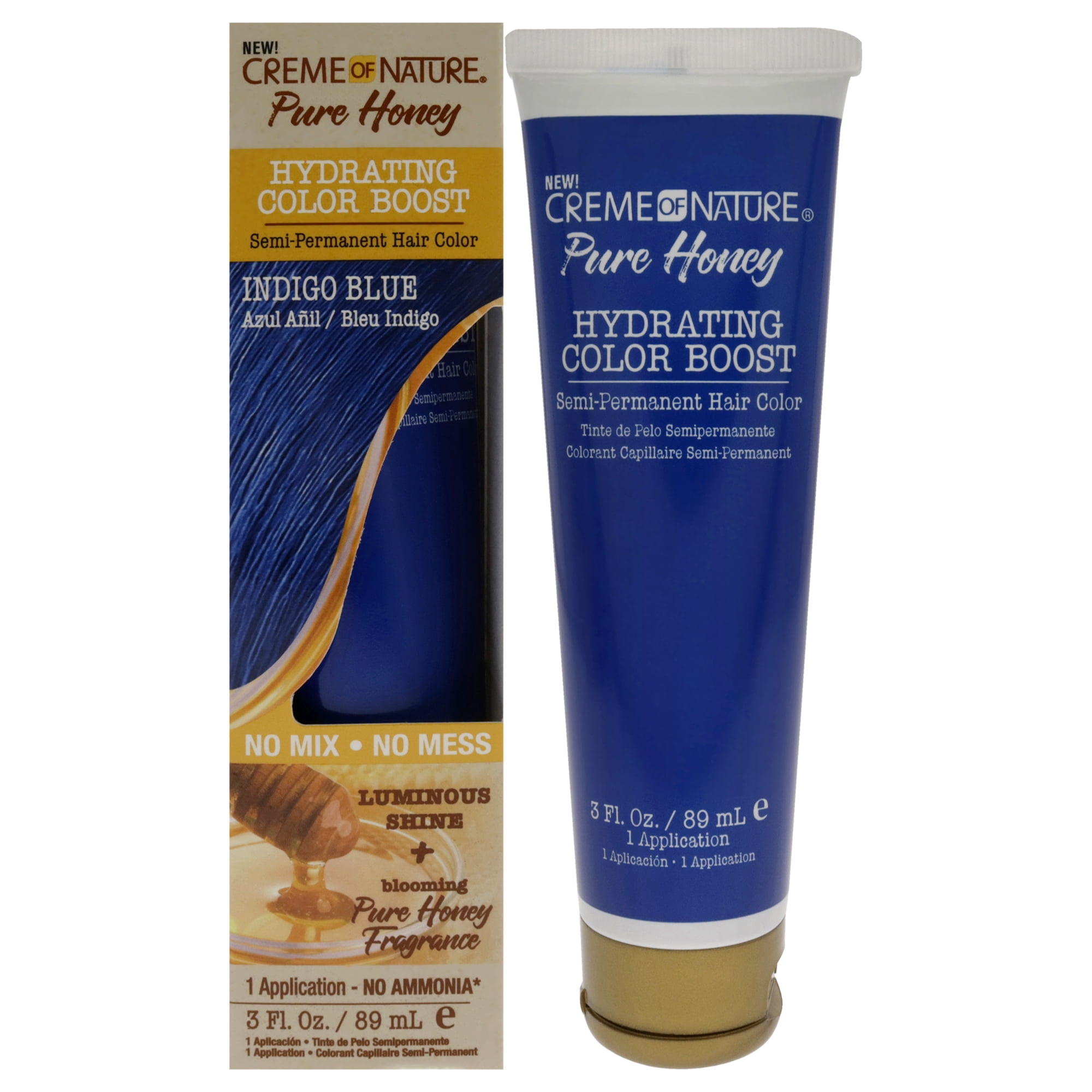 Creme of Nature Pure Honey Hydrating Color Boost Semi-Permanent Hair ...