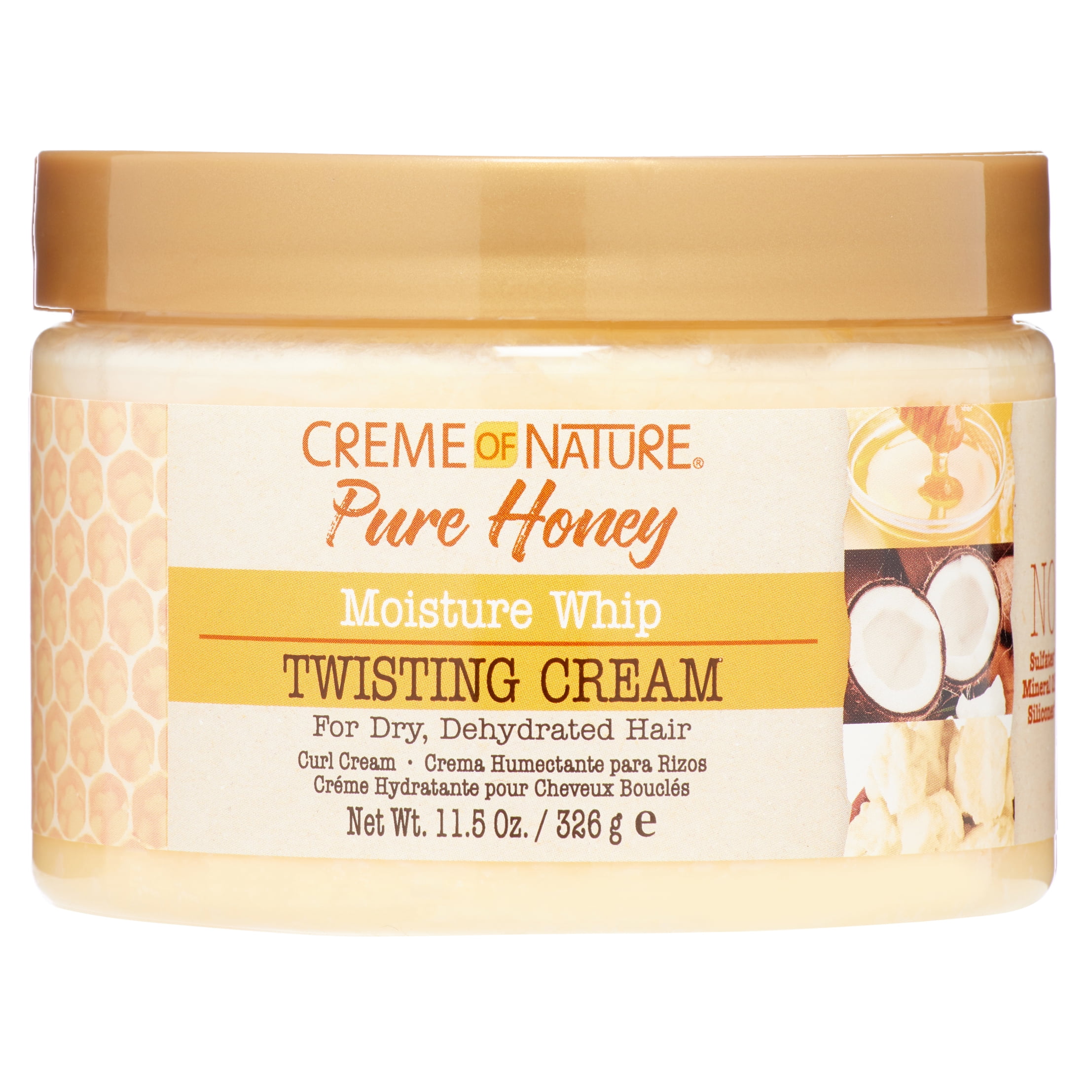 Creme of Nature Pure Honey Moisture Whip Twisting Cream, 11.5 oz ...