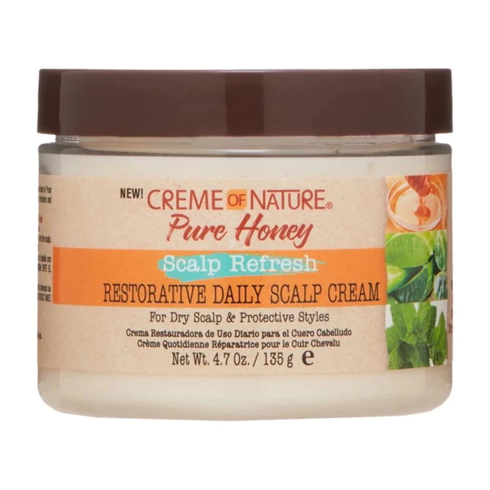 Creme of Nature Pure Honey Scalp Refresh Restorative Daily Scalp Cream ...