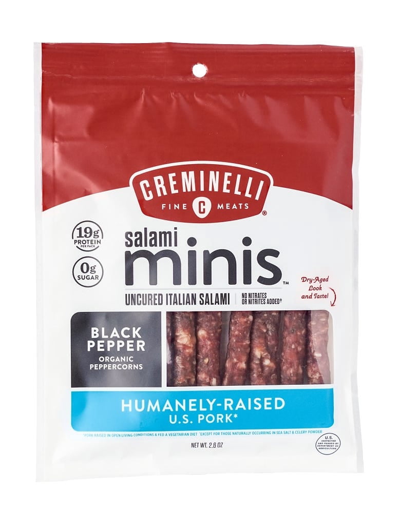 Creminelli Mini Black Salami, 2.6 OZ , 12 Pack - Walmart.com
