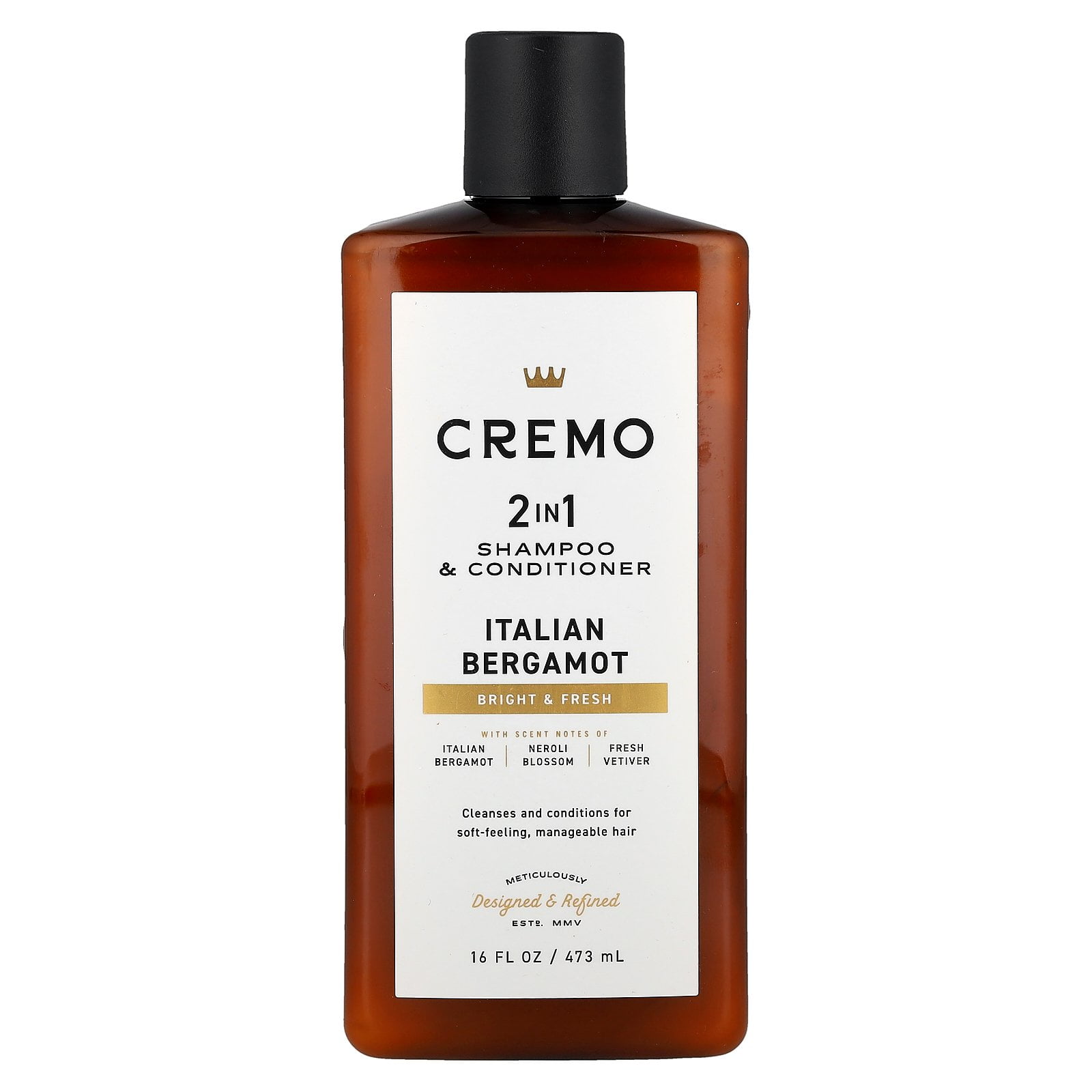 Cremo 2-in-1 Italian Bergamot Shampoo & Conditioner, 16 oz - Walmart.com
