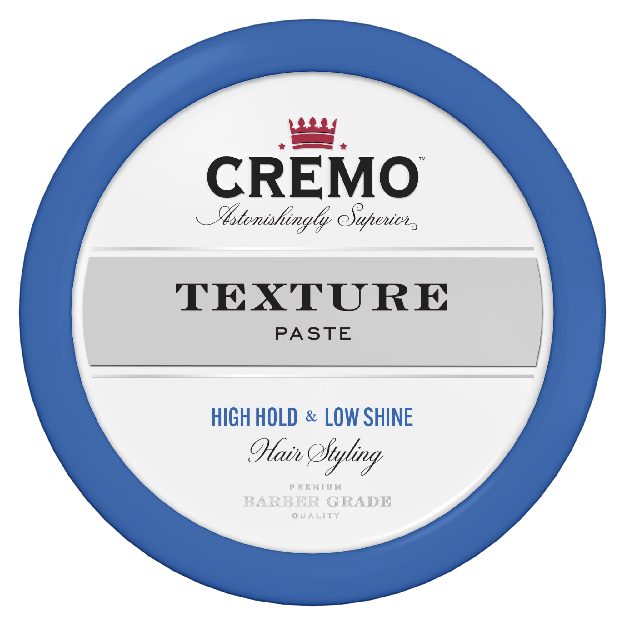 Cremo Barber Grade Hair Texture Paste for Men, High Hold, Low Shine, 3 ...