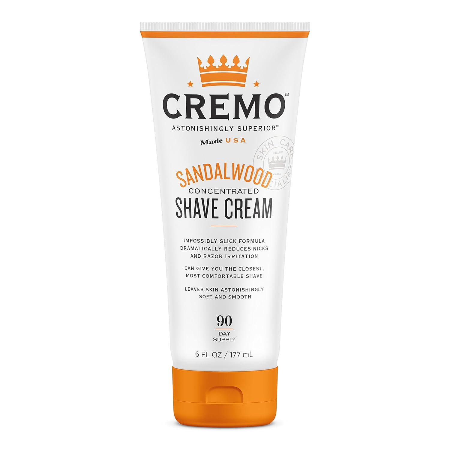 Cremo Barber Grade Sandalwood Shave Cream, Astonishingly Superior Ultra ...
