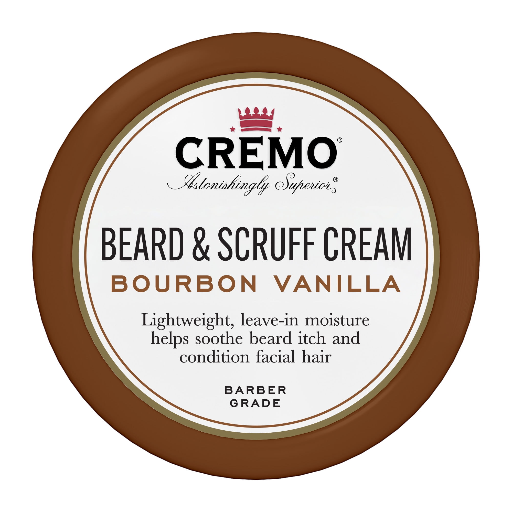 Cremo Beard & Scruff Cream, Bourbon Vanilla Scent, Moisturize ...