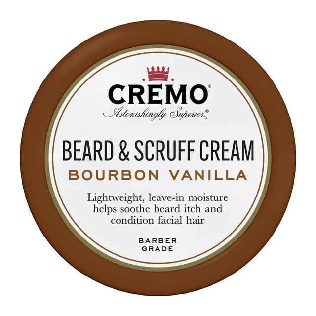 Cremo Beard & Scruff Cream, Bourbon Vanilla Scent, Moisturize ...