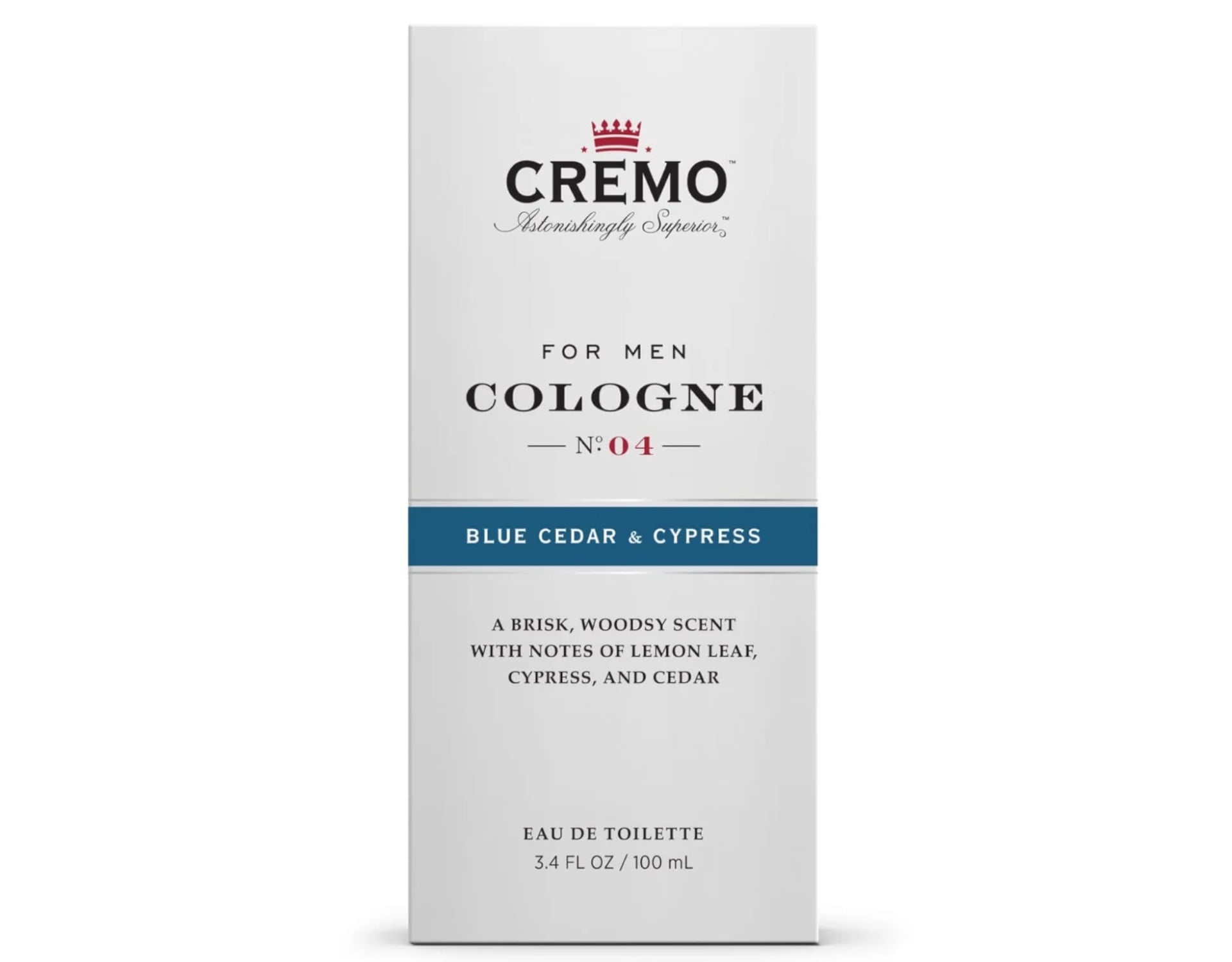 Cremo Blue Cedar and Cypress Cologne Spray, Lemon Leaf and Woodsy Notes ...
