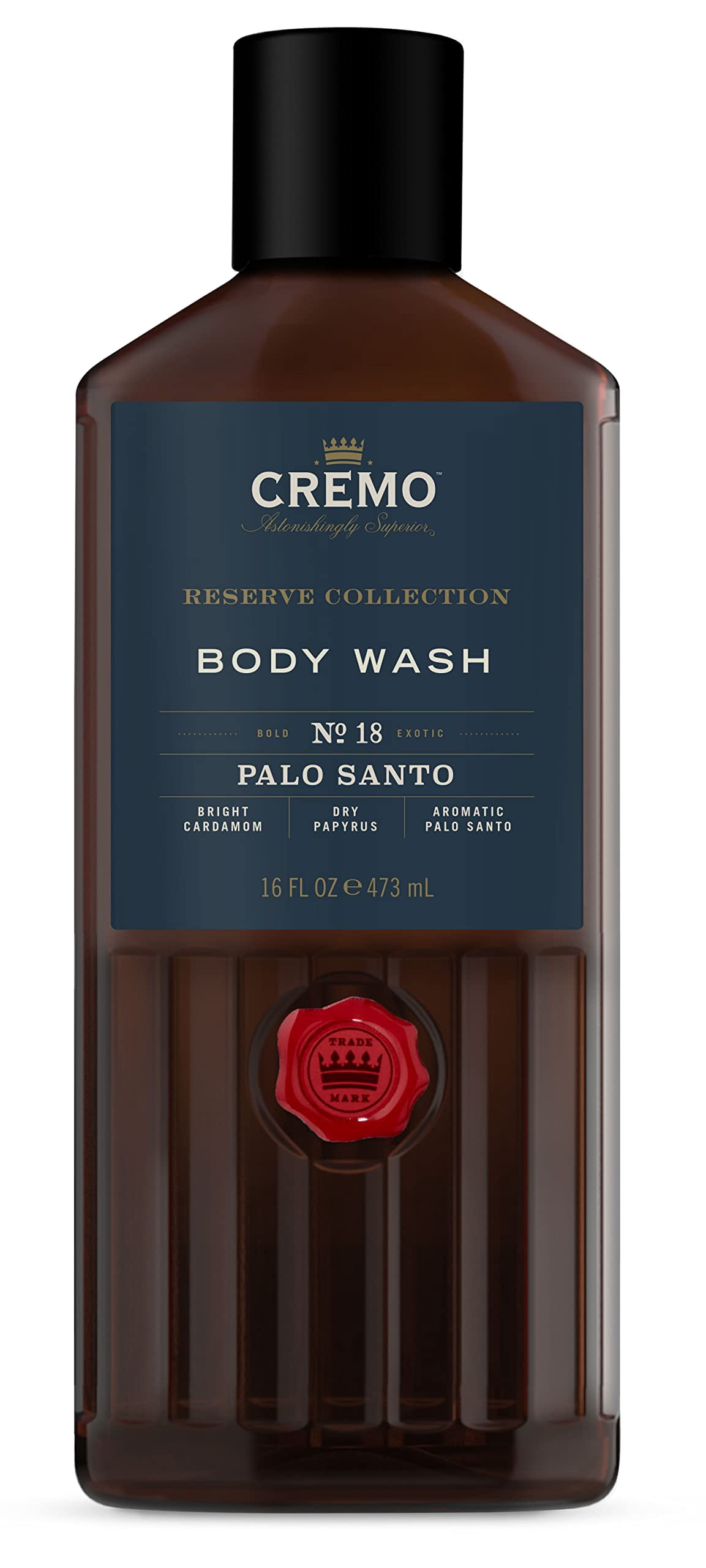 Cremo Body Wash Men, XEF1 Notes of Bright Cardamom, Dry Papyrus and ...