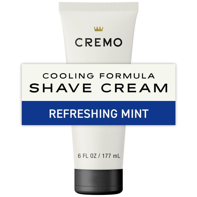Cremo Men's Cooling Shave Cream, Refreshing Mint Scent, 6 fl oz ...