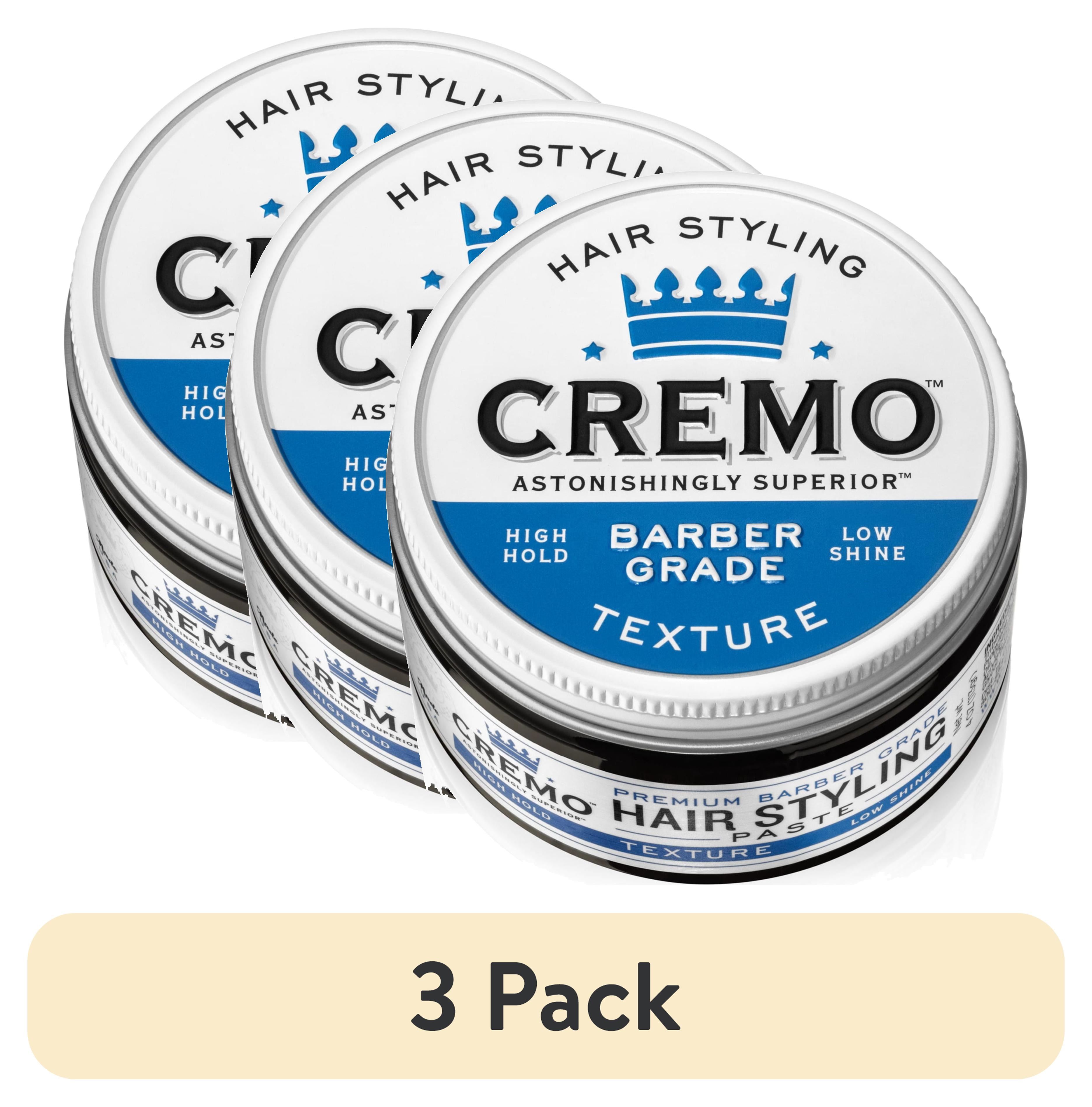 (3 pack) Cremo Hair Texture Paste, High Hold, Low Shine, All Hair Types ...