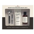 Cremo Heritage Barber Set: Black Shave Kit with Razor, Refills, Cream ...