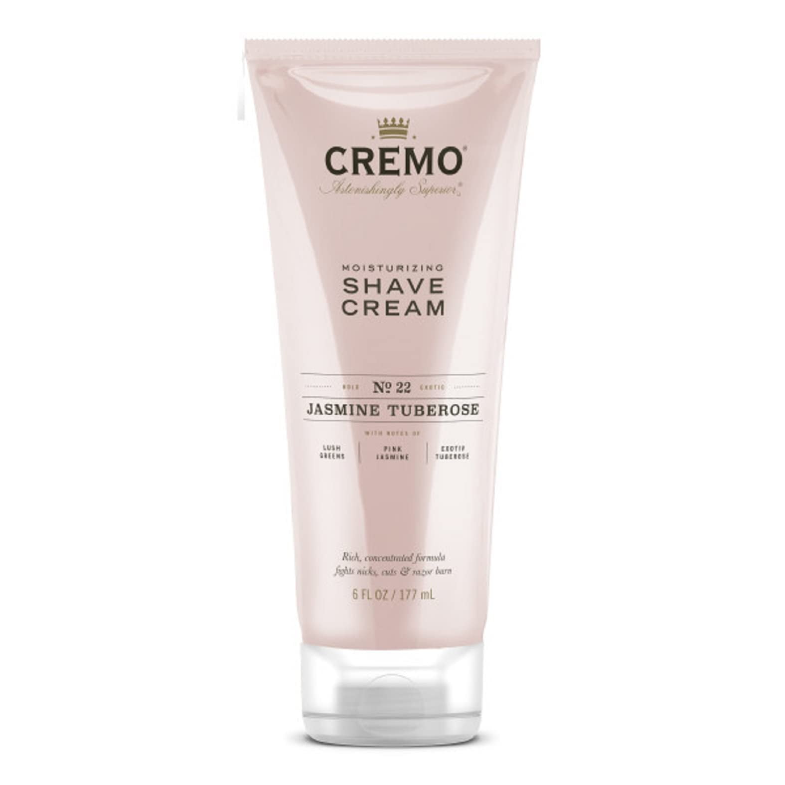 Cremo Jasmine Tuberose Moisturizing Shave Cream, Ultra-Slick Formula, 6 ...