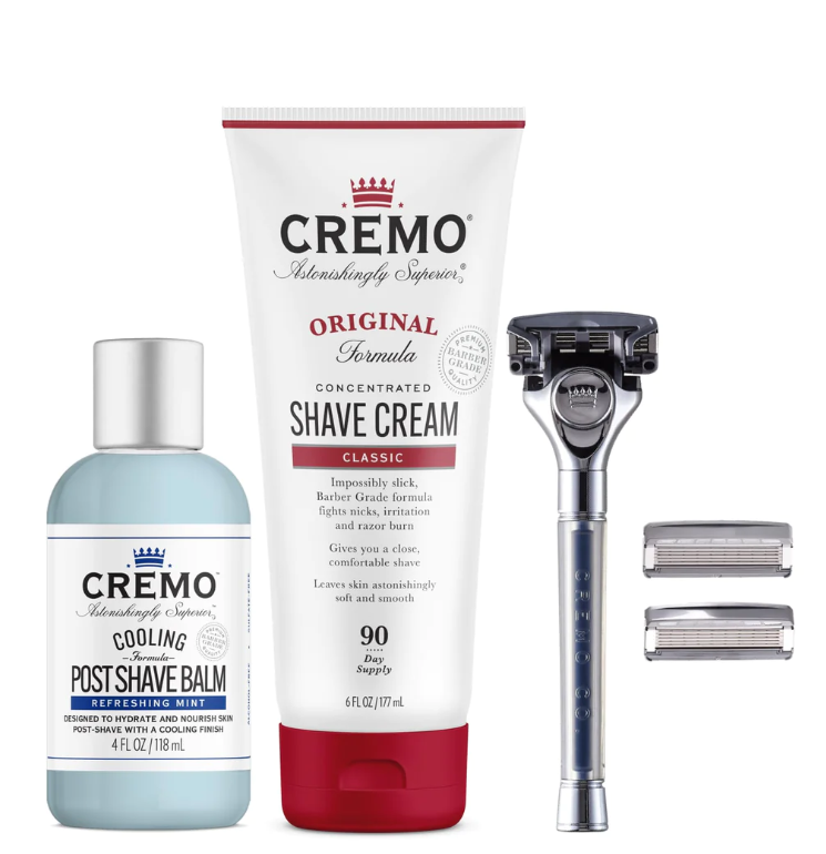 Cremo Man Gift Set Barber Grade Shave with Kit Barber Grade Razor ...