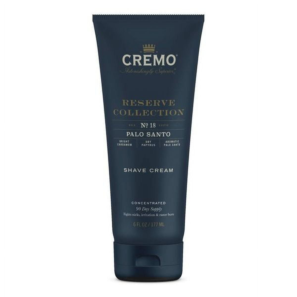 Cremo Men's Shaving Cream, Palo Santo Scent, 6 fl oz, All Skin Types ...