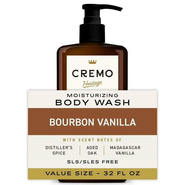 Cremo Men's Body Wash, Bourbon Vanilla Scent, 32 fl oz - Walmart.com