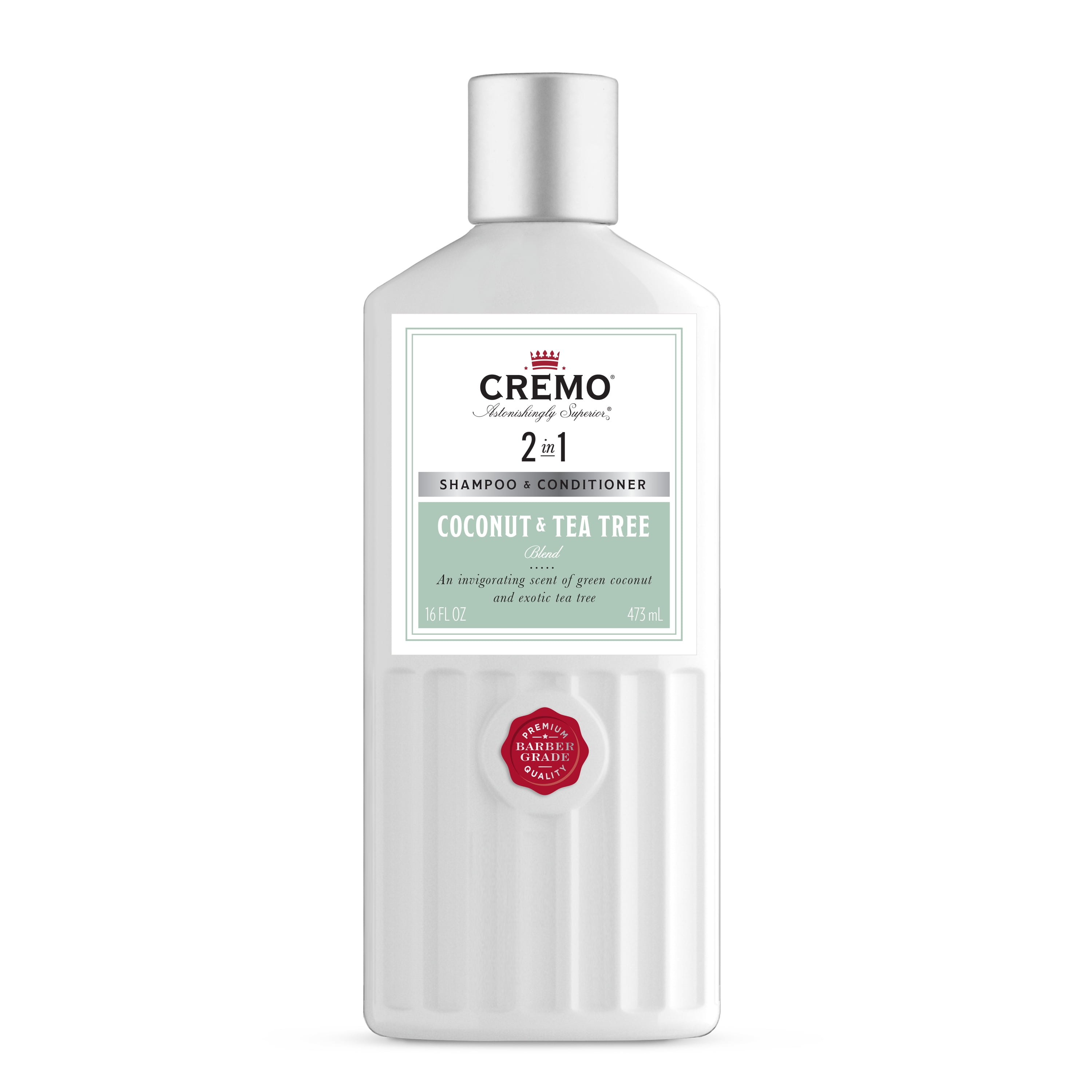 Cremo Moisturizing 2-in-1 Shampoo & Conditioner, Coconut Tea Tree Scent ...