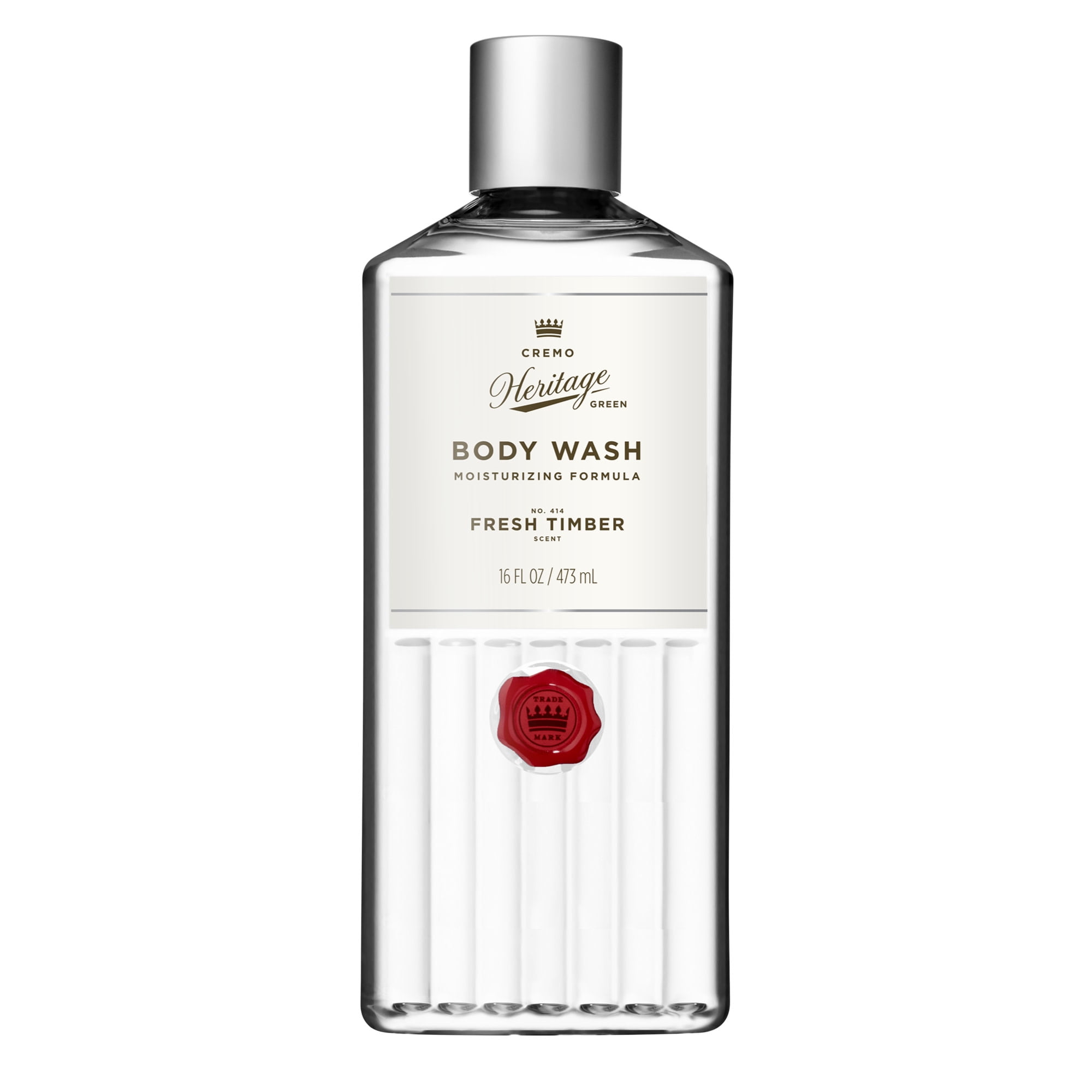 Cremo Moisturizing Men's Body Wash 16 fl oz, Heritage Green Fresh ...