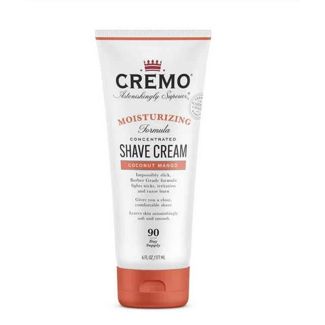 Cremo Coconut Mango Moisturizing Shave Cream, Soothing Fragrance ...