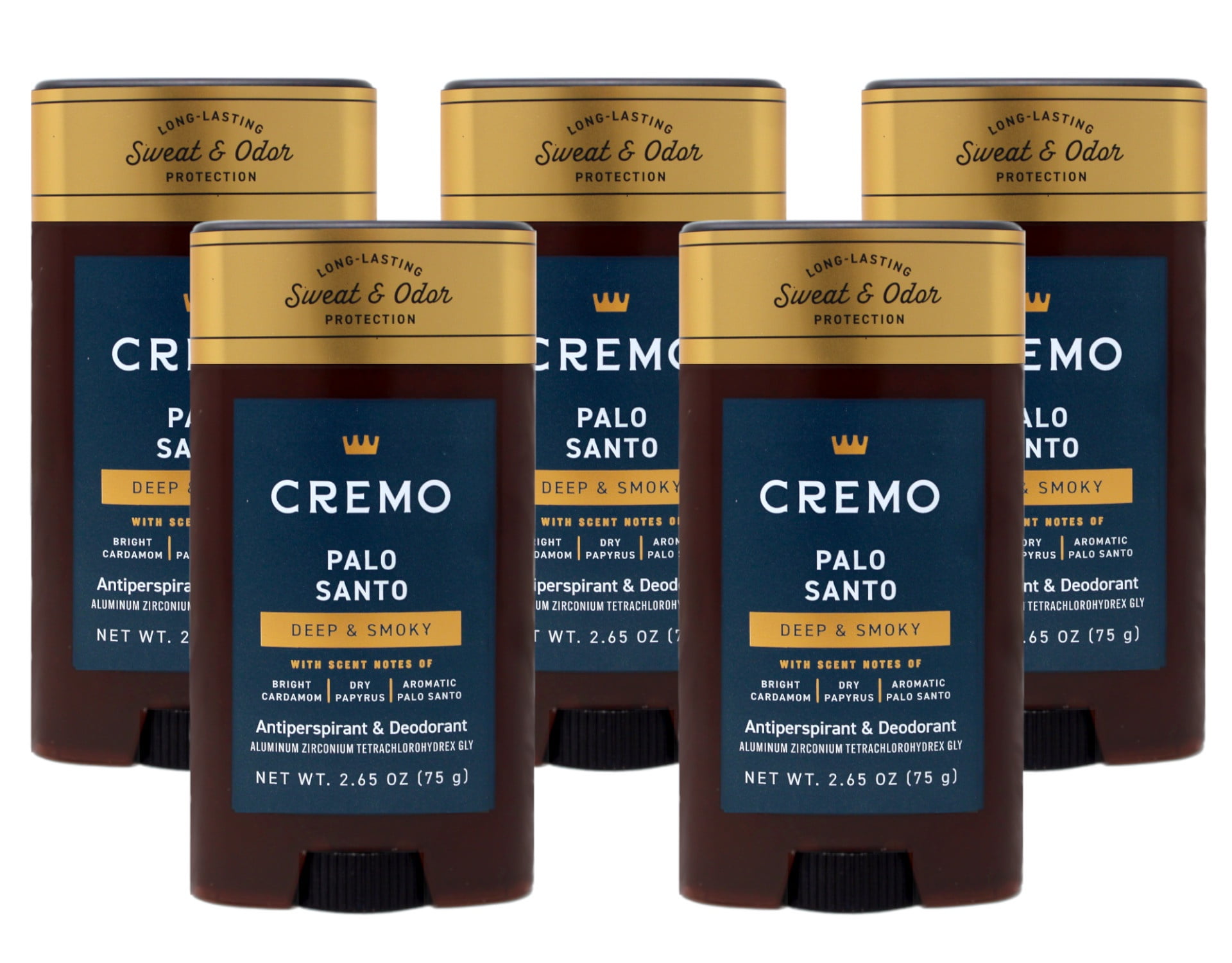 Cremo Palo Santo Antiperspirant & Deodorant for Men, 48-hour Sweat and ...