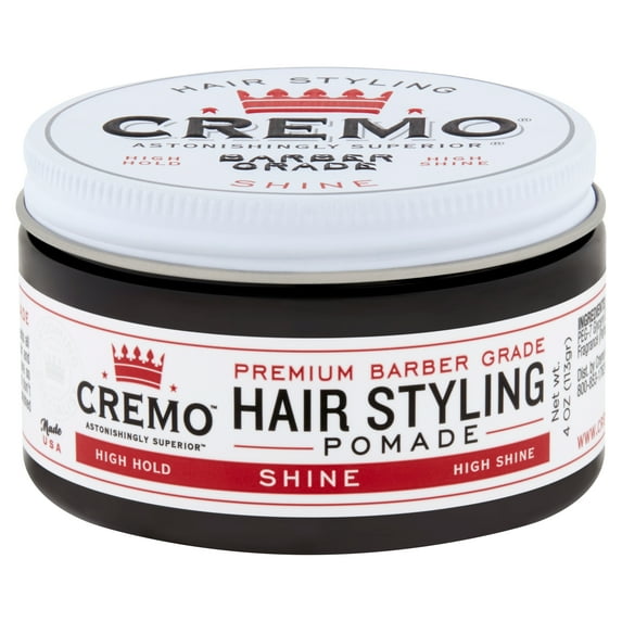 Cremo High Hold Shine Hair Styling Pomade, 4 oz - Walmart.com