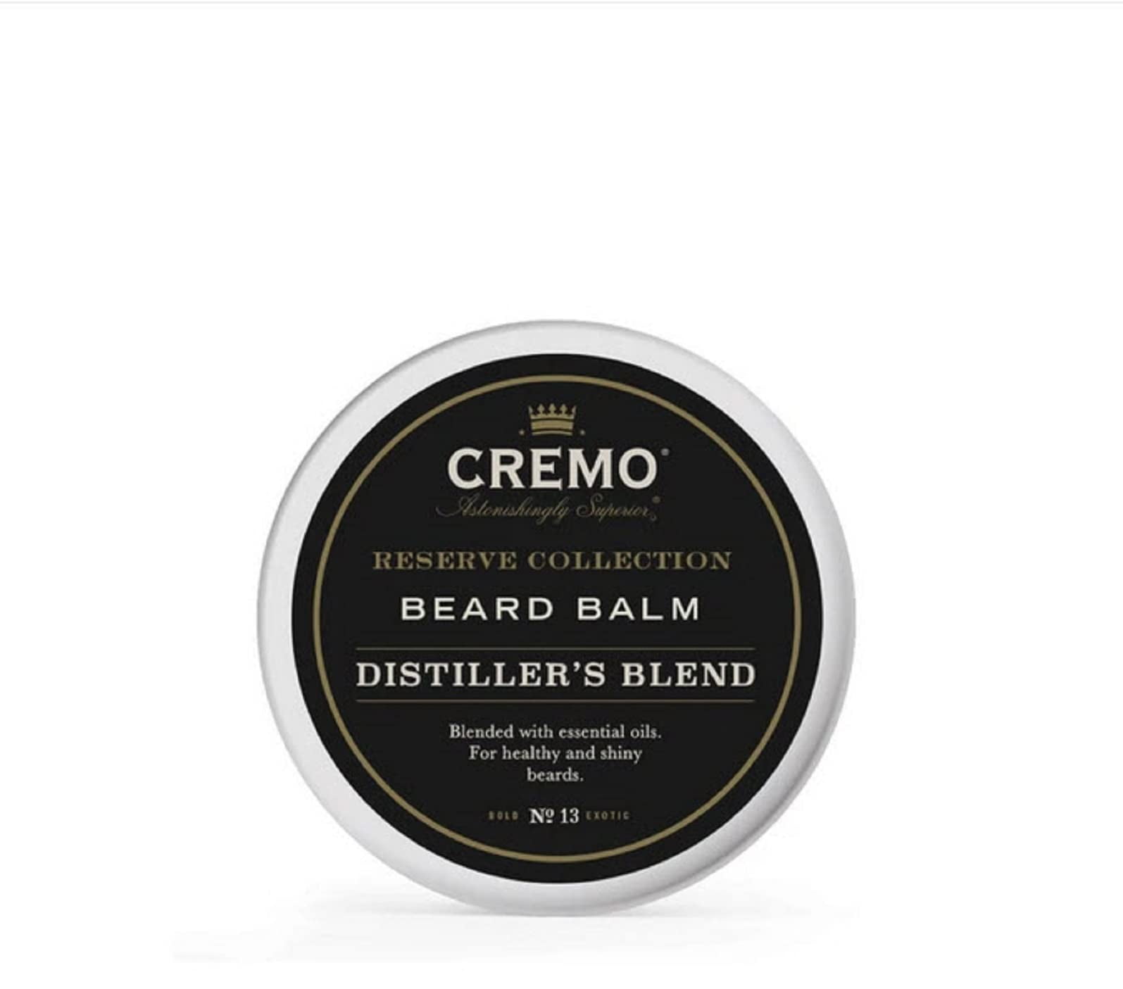 Cremo Beard Balm, Distiller's Blend, Styling Bourbon Pomade, 2 oz ...