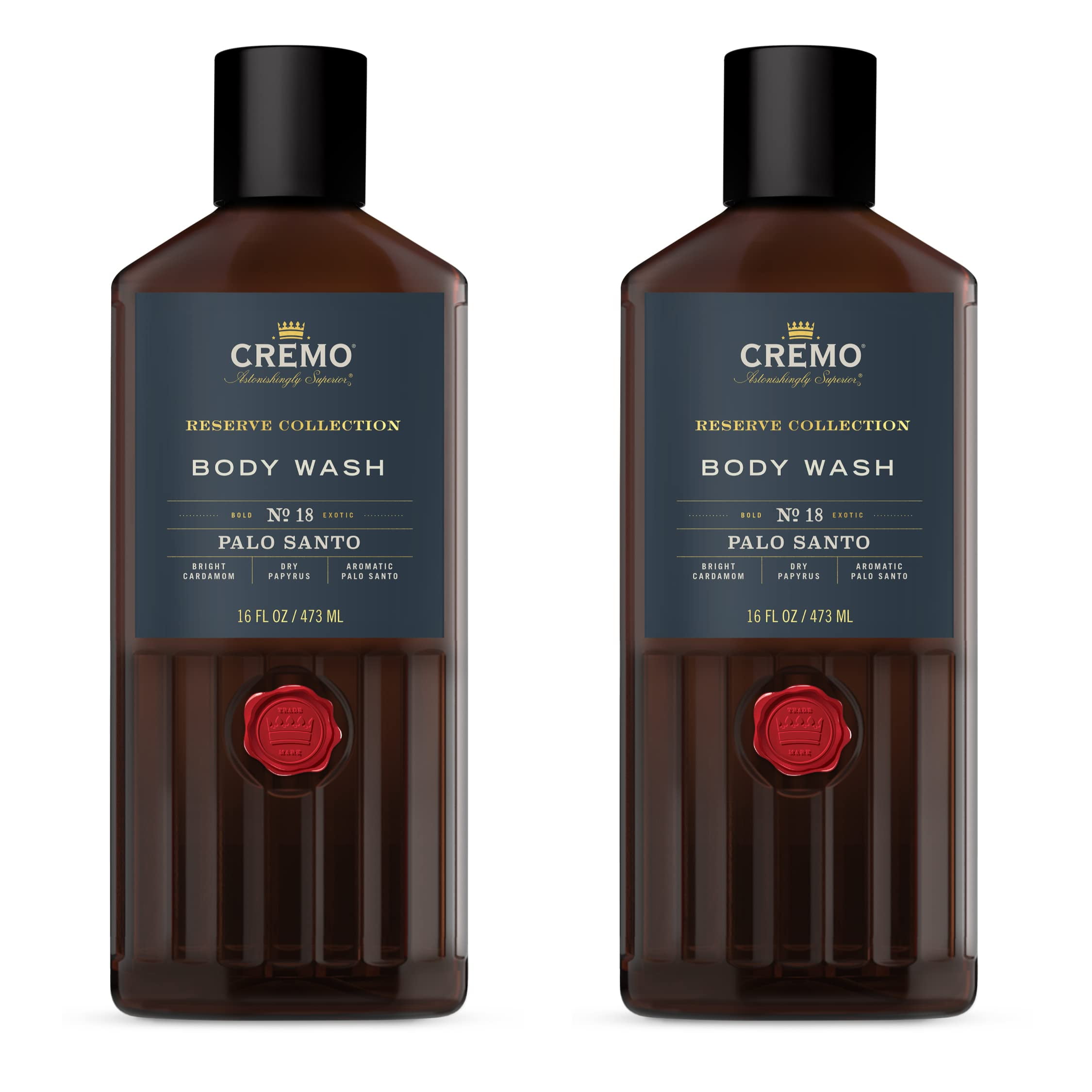 Cremo Body Wash, Palo Santo, Rich-Lathering, Bright Cardamom Notes, 16 ...