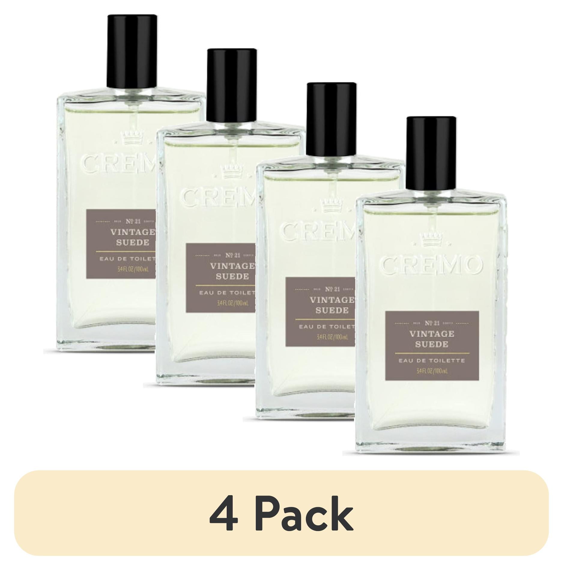 (4 pack) Cremo Vintage Suede (Reserve Collection) Cologne Spray, A ...
