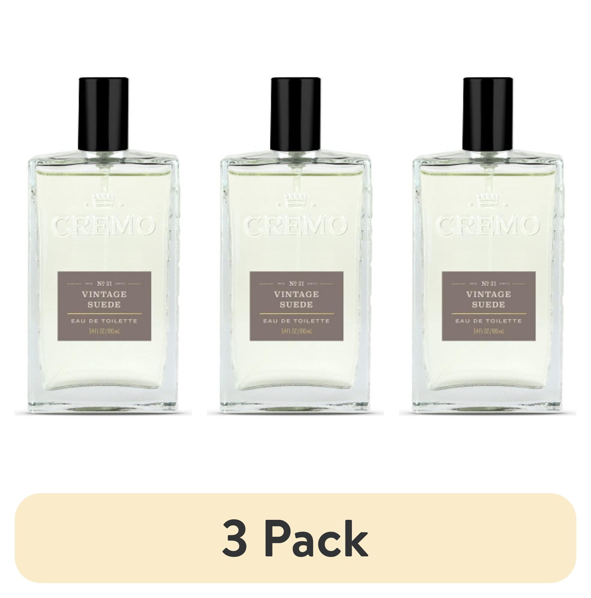 (3 pack) Cremo Vintage Suede (Reserve Collection) Cologne Spray, A ...