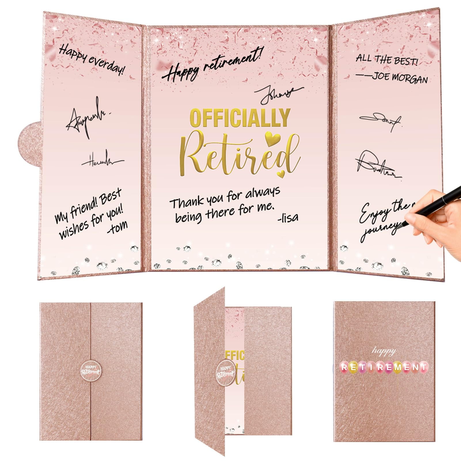 Crenics Rose Gold Retirement Party Decorations BSL1 for Women ...