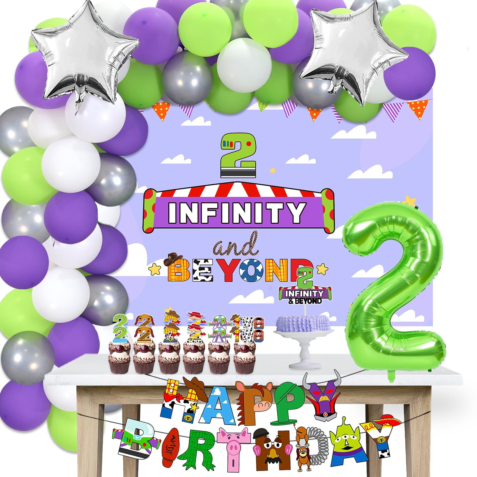 Crenics Two InfinityEGSC and Beyond Birthday Decorations - Two Infinity ...