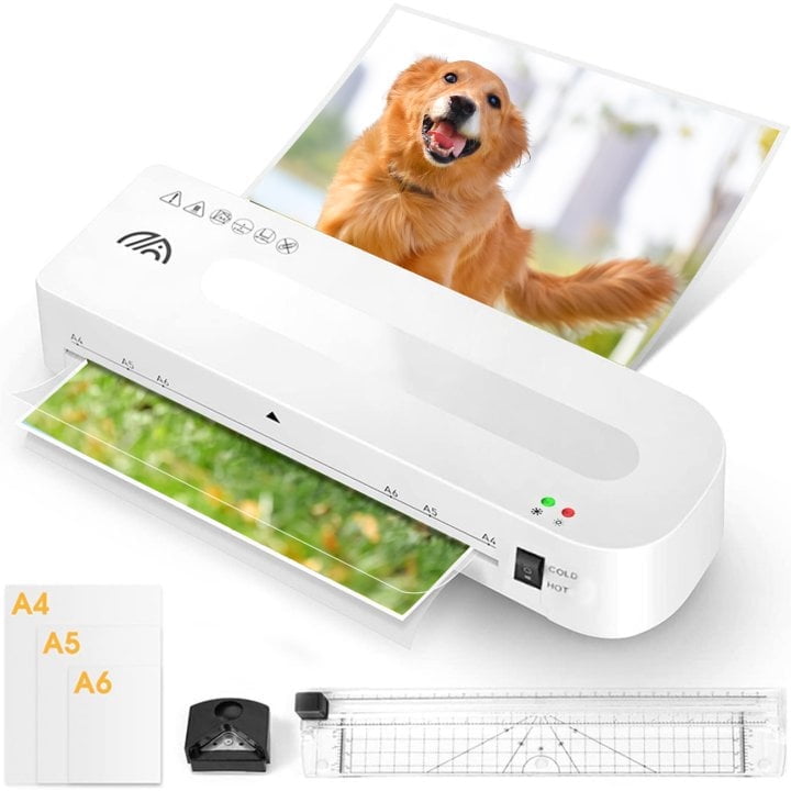 Crenova A4 Laminator, 3 in 1 Small Thermal Laminator Machine with ...