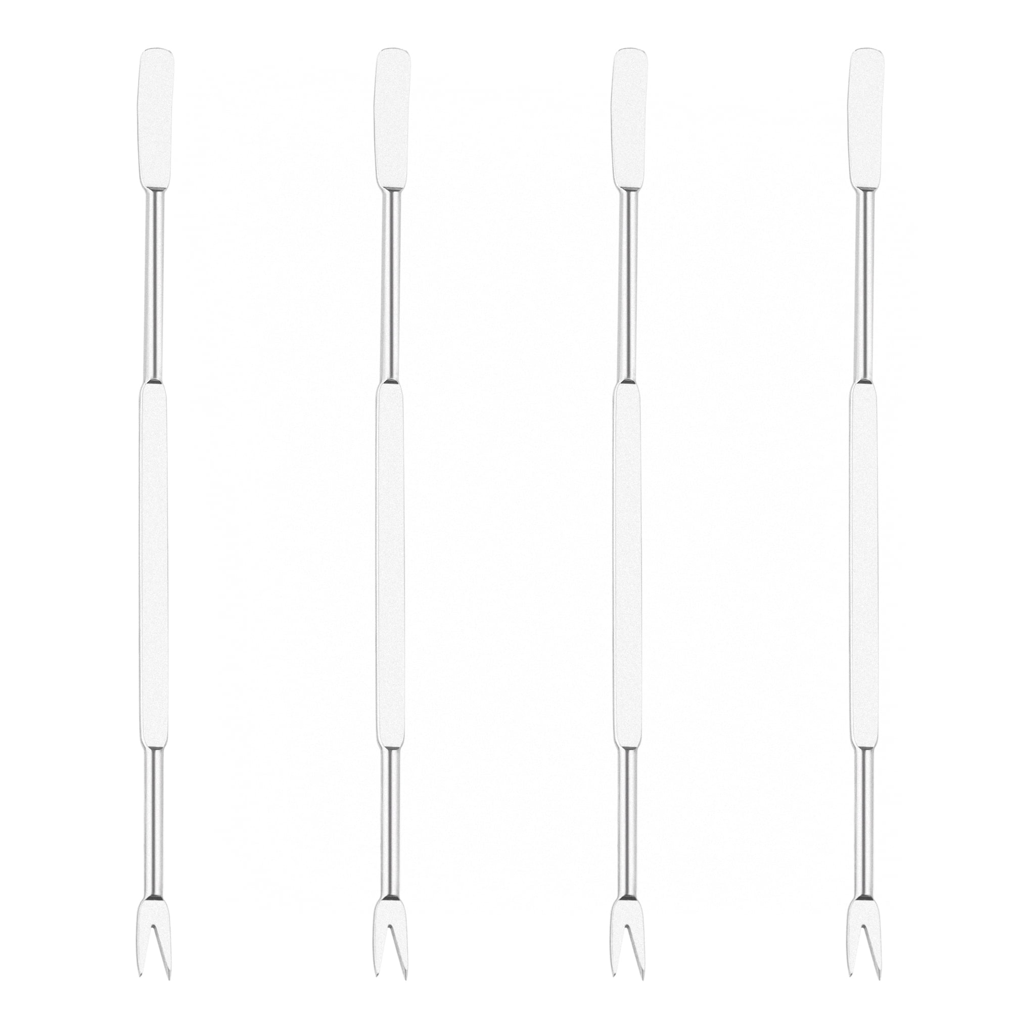 Creole Feast SF1001 4 Pieces Stainless Steel Seafood Forks, Double ...