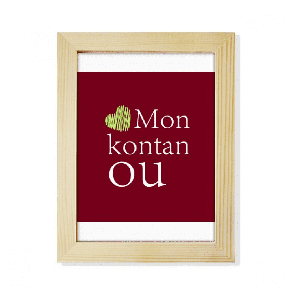 Creole I Love You Language Affection Dialect Desktop Adorn Photo Frame ...