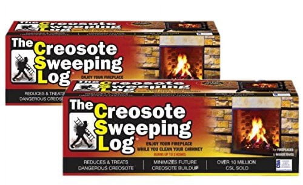 Creosote Sweeping Log For Fireplaces (Pack of 2) - Walmart.com