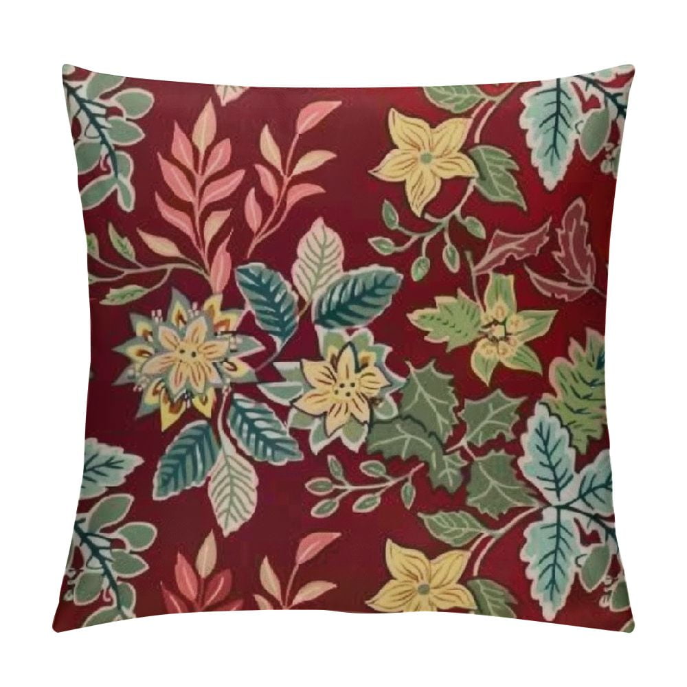 Creowell Autumn Fall Ruby Clarissa Throw Pillow Covers for Living Room ...
