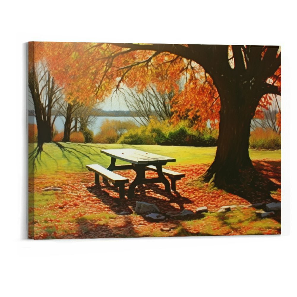Creowell Autumn Paintings Aesthetic Fall Canvas Wall Art for Home ...