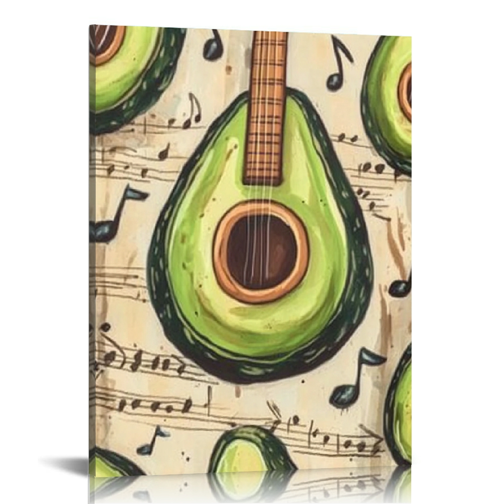Creowell Avocado Wall Decor Canvas Art for Home Living Room Office ...