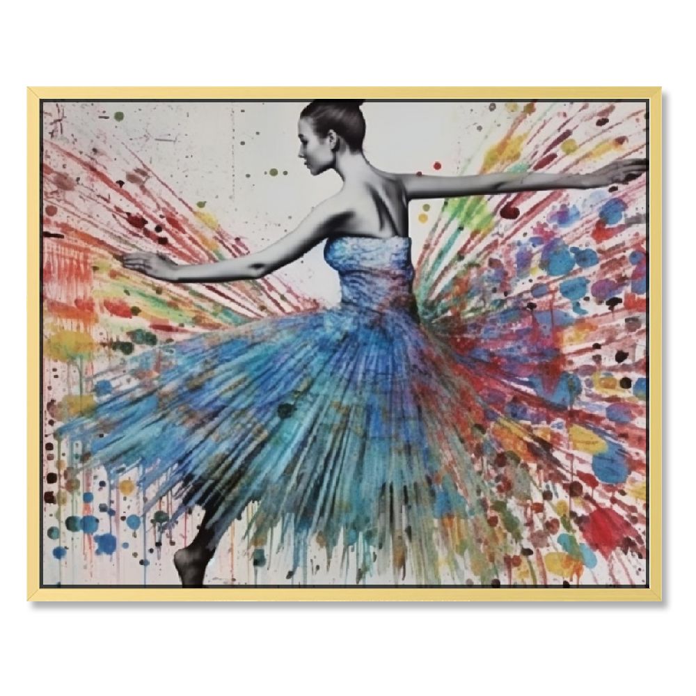 Creowell Ballet Dancer Wall Art for Bedroom, Ballerina Canvas Wall ...