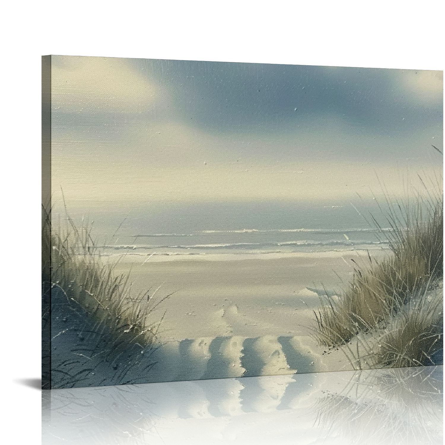 Creowell Beach Scene Canvas Wall Art Painitng Pictures Coastal Styles ...