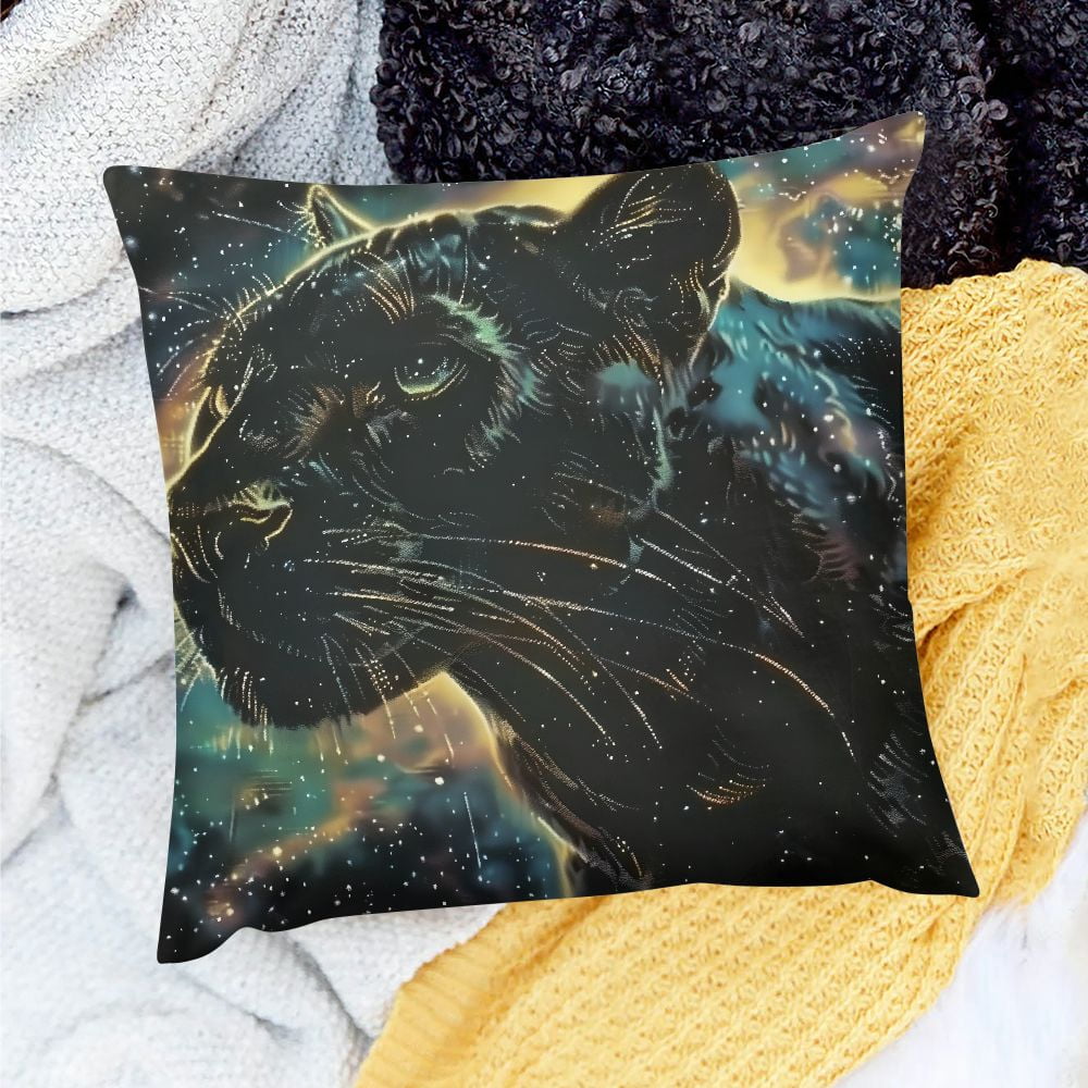 Creowell Black Panther Space Cosmic Pillow Case Farmhouse Decor for ...