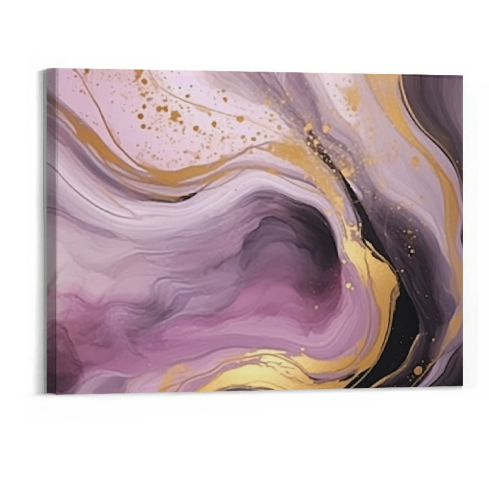 Creowell Black and Pink Abstract Wall Art Pink Abstract Poster Pink and ...