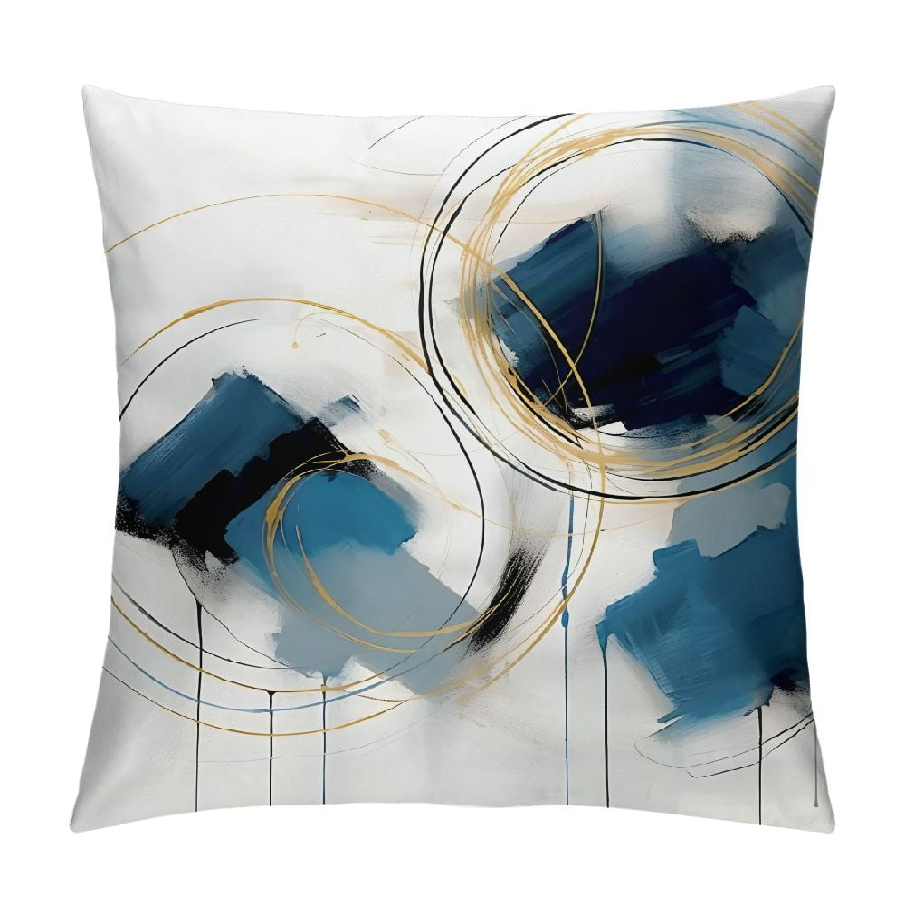 Creowell Blue Fantasy Color Graffiti Plush Pillowcase 1 Piece Aesthetic ...