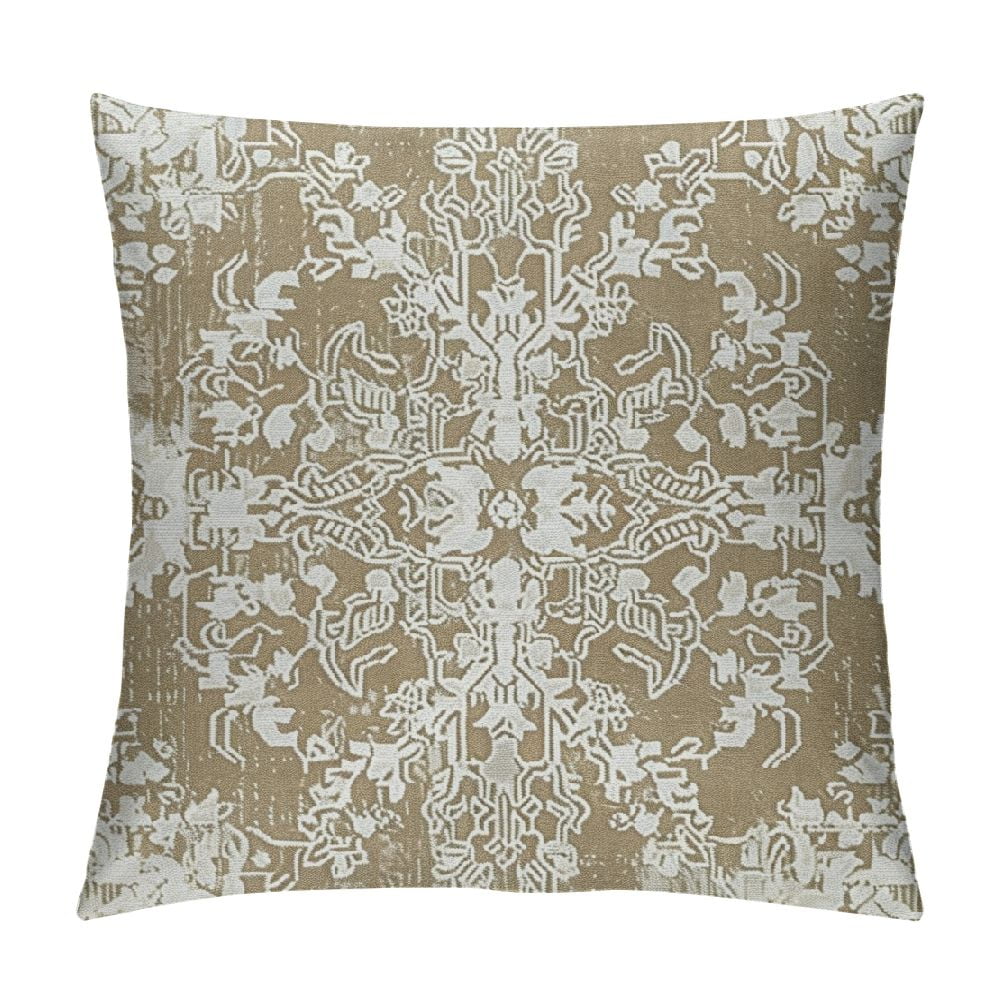 Creowell Boho Pillow Covers ,Carpet Pattern Throw Pillows Case,Brown ...