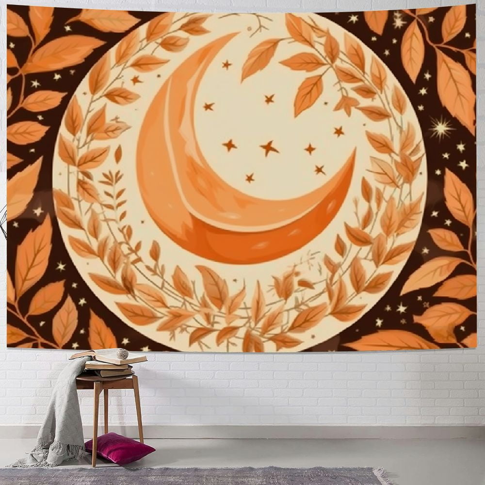Creowell Boho Vintage Tapestry Floral Leaves Butterfly Tapestries ...