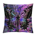 Creowell Butterfly Throw Pillow Cover Purple Ombre Butterflies Cushion ...