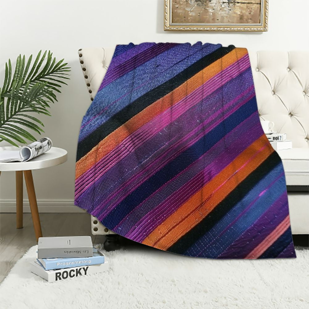 Creowell COMIO Authentic Mexican Serape Blanket - Multi-color ...